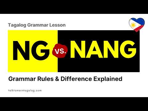 Tagalog NG Markers | Talk to Me in Tagalog