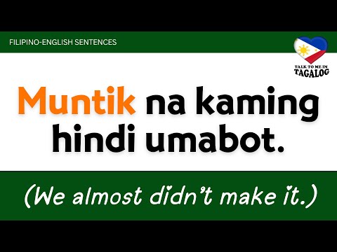 How to Say "Used to" in Tagalog | SANAY in English