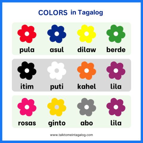 Colors in Tagalog | Basic Tagalog Words for Beginners