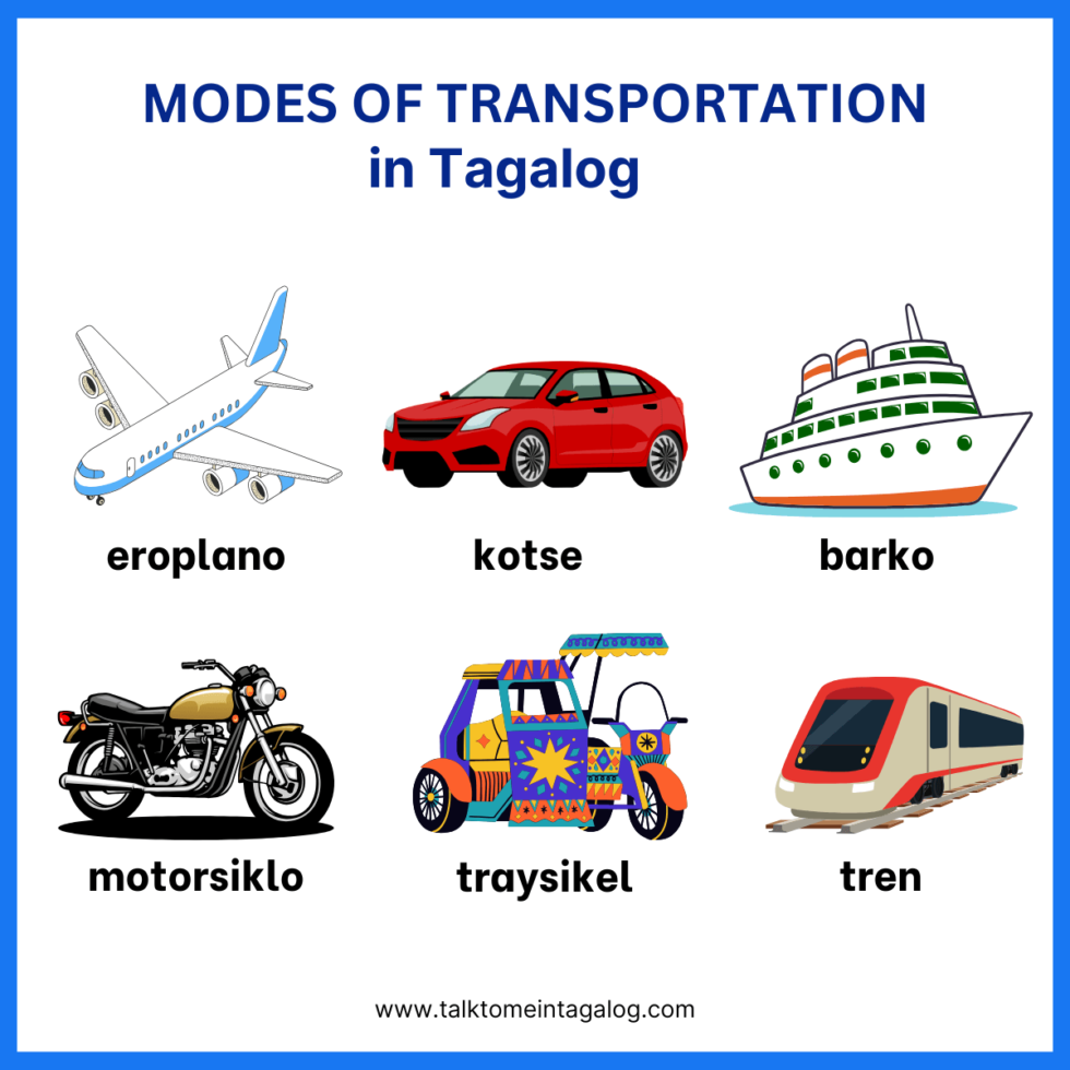 Modes of Transportation in Tagalog | Filipino Language Lessons