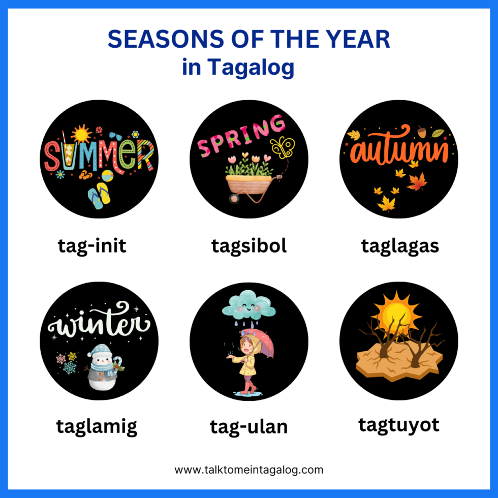 Seasons of the Year in Tagalog | Filipino Lessons for Beginners