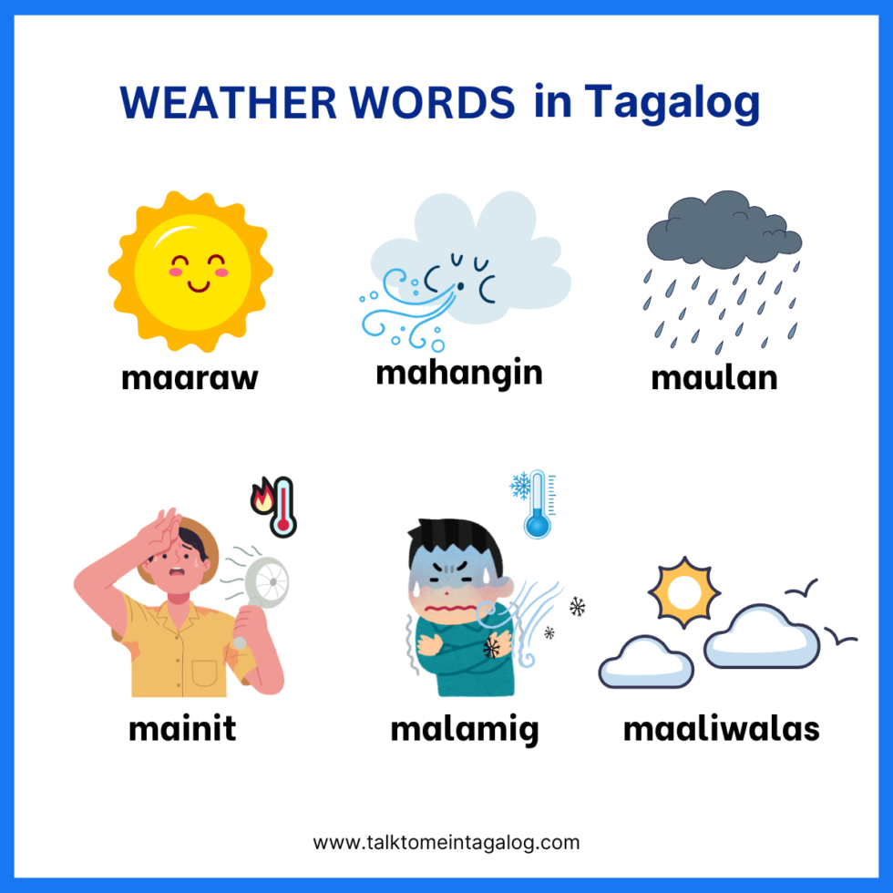 Common Weather Words in Tagalog | Filipino Vocabulary